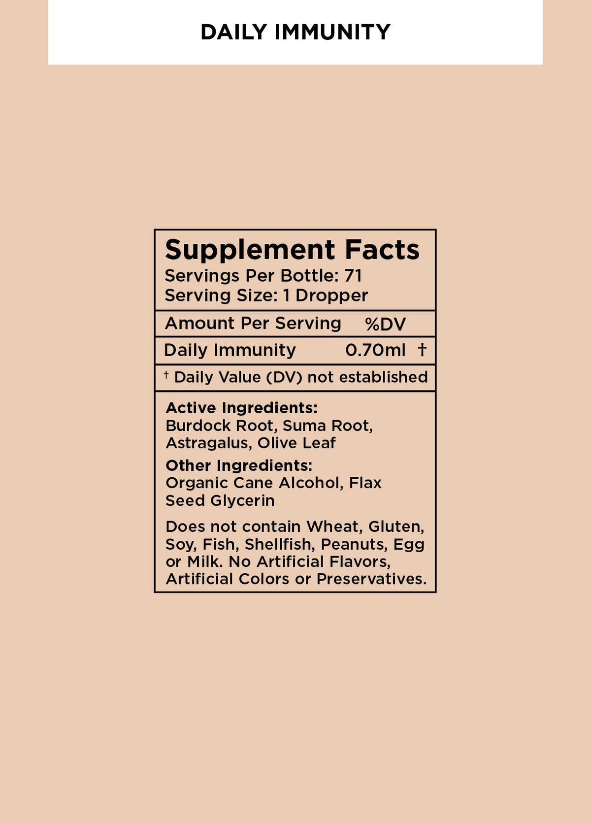 Daily Immunity Tonic - Featuring Burdock Root | Zuma Nutrition