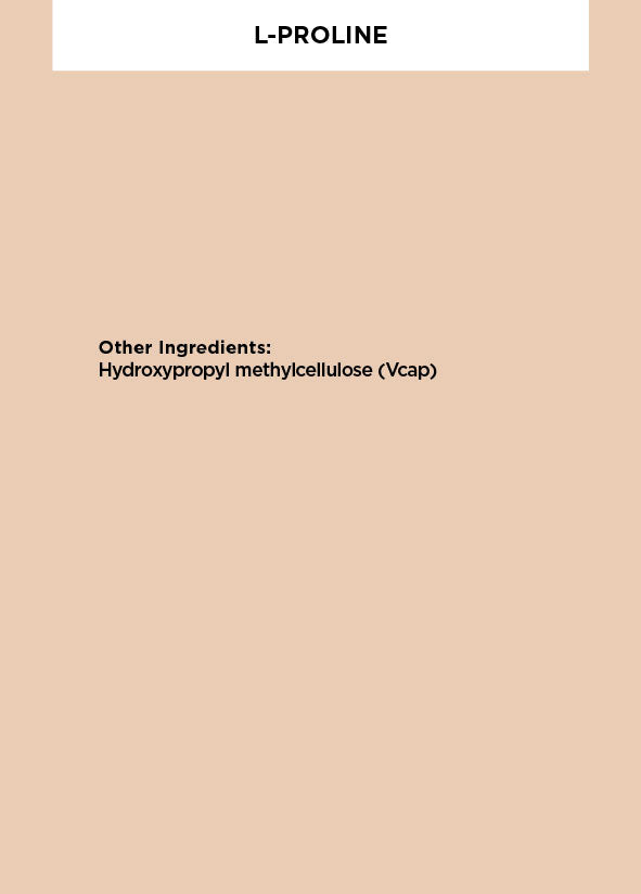 L-Proline Supplement - Free Form Capsules | Zuma Nutrition