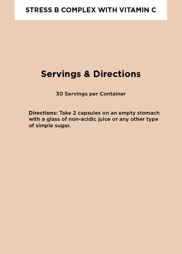 Stress B Complex with Vitamin C - Tapioca Vitamin C | Zuma Nutrition